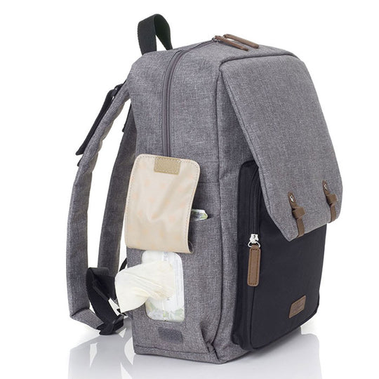 Babymel George Nappy Bag Backpack | 3 Colors Grey, Navy & Mid Blue ...