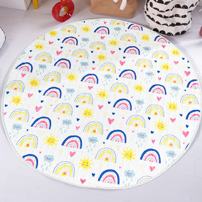 Large Rainbow Print Round Baby Play Mat Sale Online Australia – Nappy ...