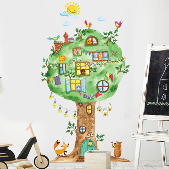 Tree House Wall Sticker For Baby & Kids Room Australia – Nappy Bag Store